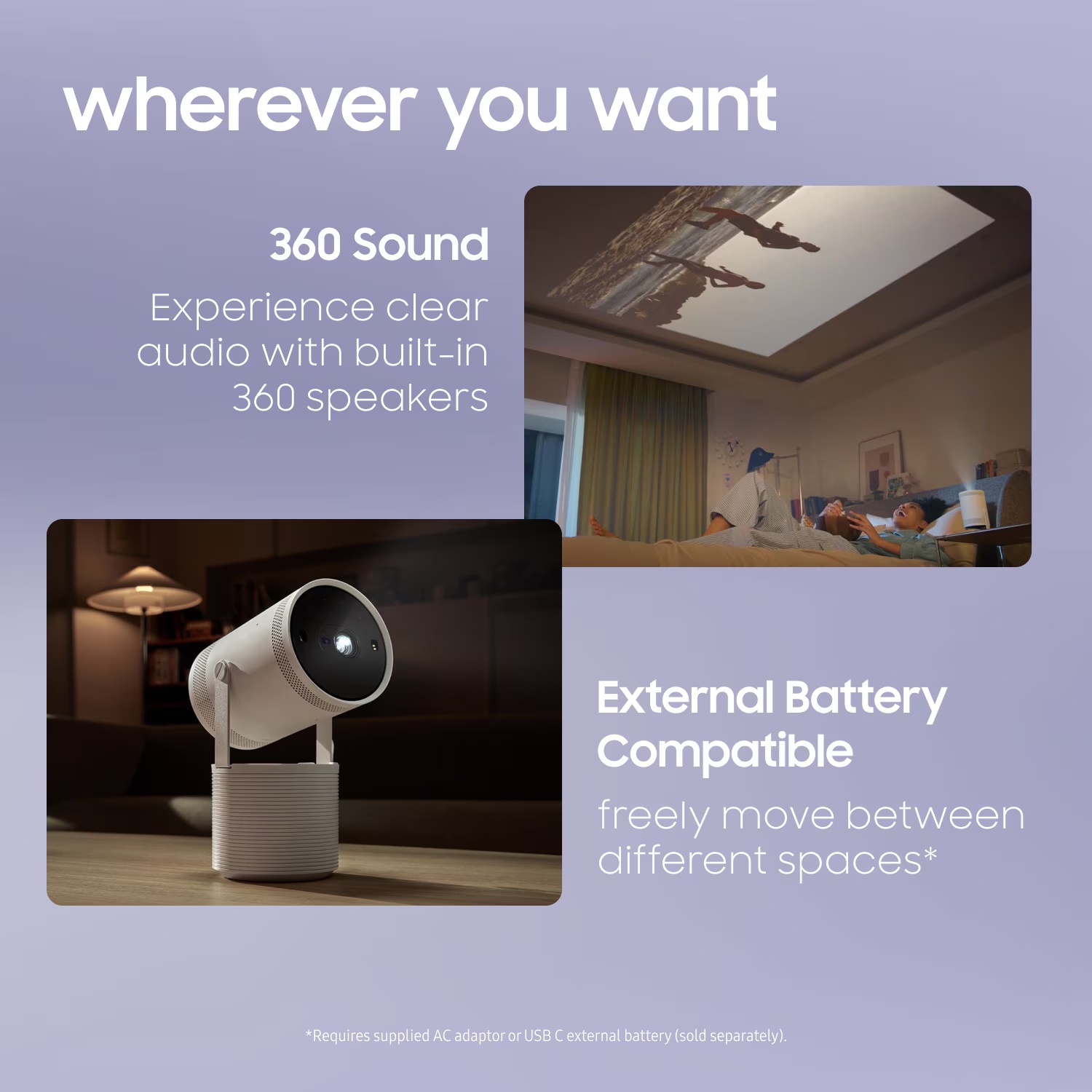 Samsung The Freestyle 2.gen Bärbar projektor - eBazar